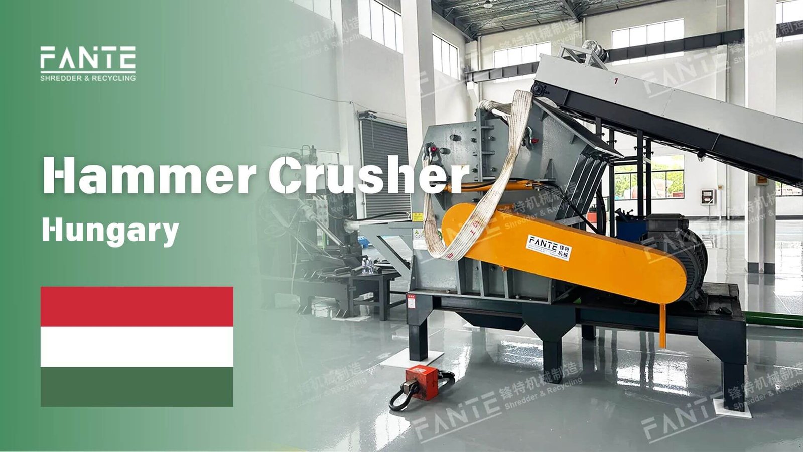 PCB Recycling Line & Hammer Crusher Shipped to Hungary - Industrial ...